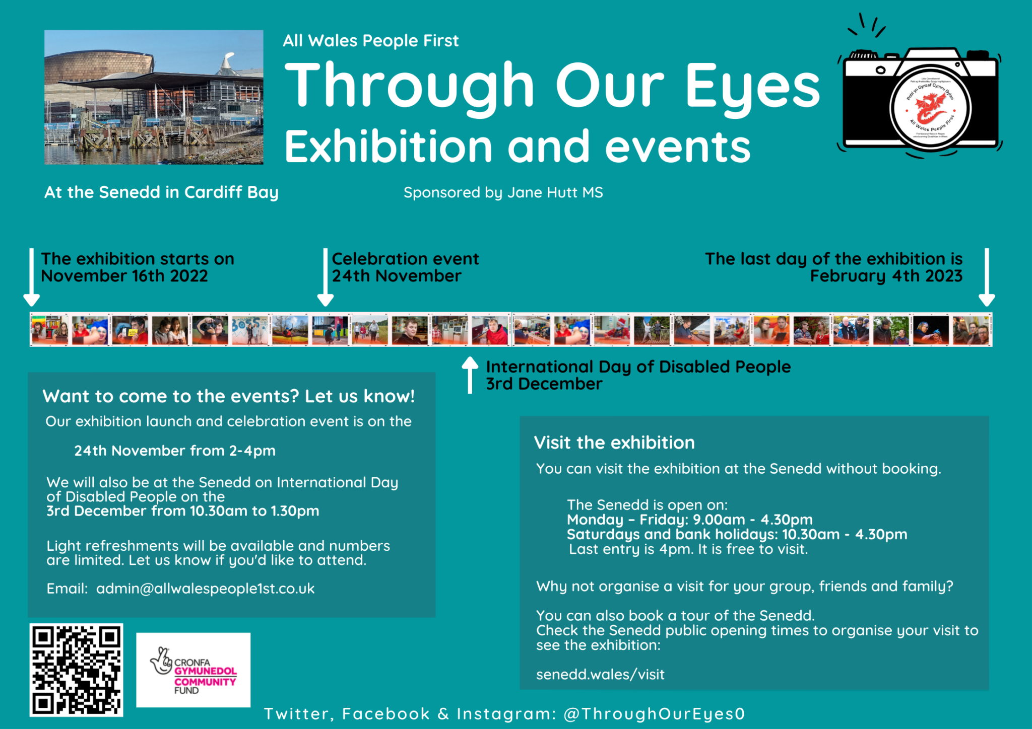 Through our Eyes exhibition is launching! - All Wales People First